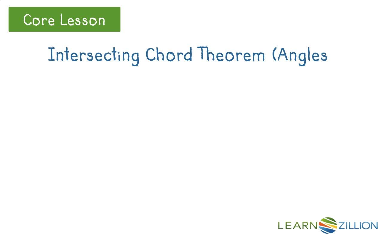 Finding Missing Angle Measurements In Circles Using The Intersecting Chord Theorem Maths